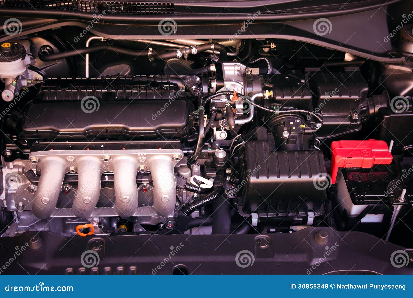 Car engine stock photo. Image of front, drive, garage - 30858348