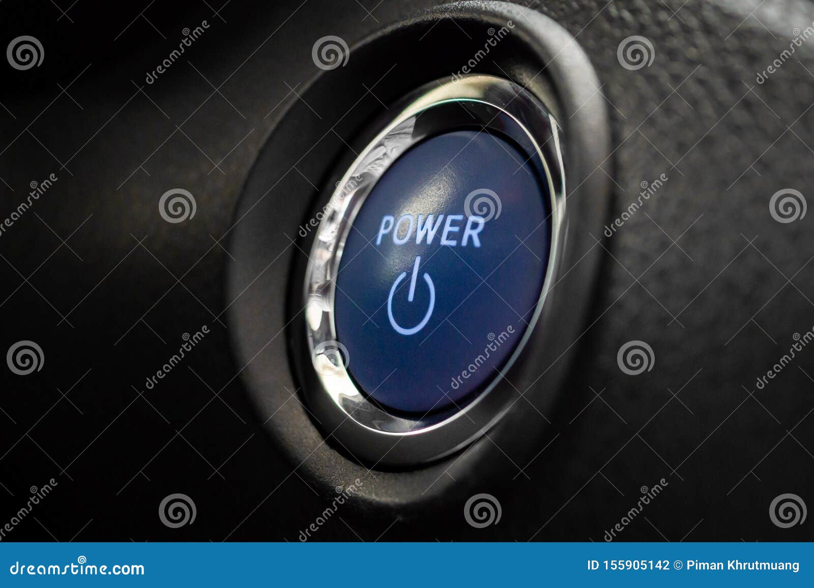 Car Engine Power Start Button Stock Photo - Image of closeup ...