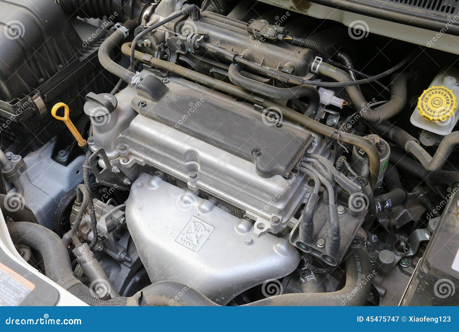Car engine room stock image. Image of speed, racing, automotive - 45475747
