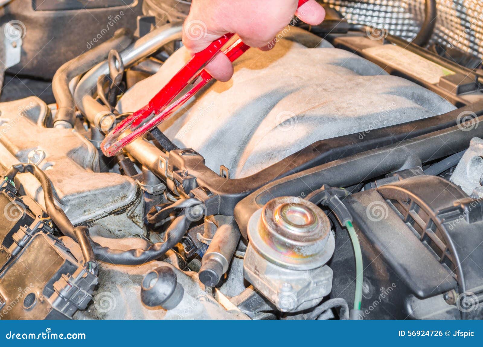 Car engine Service stock photo. Image of auto, mechanic - 56924726