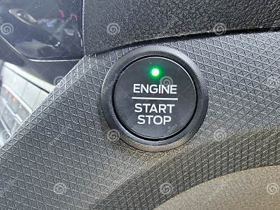 Car Engine Start Stop Button Stock Photo - Image of motor, design ...