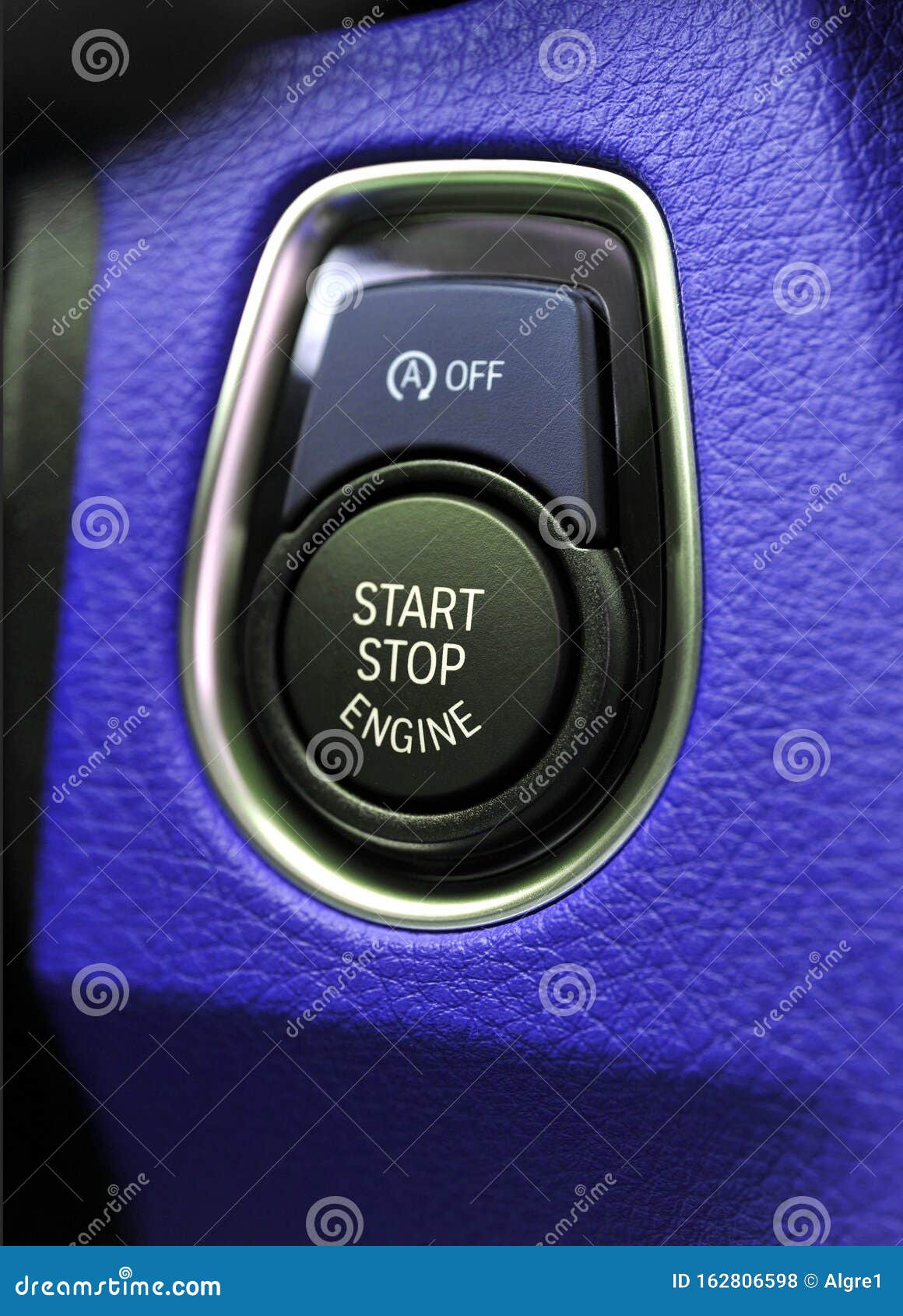 Car Engine Start and Stop Button Stock Photo - Image of control, power ...