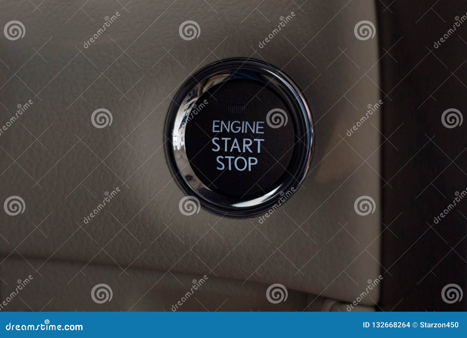 Car Engine Start and Stop Button. Modern Technologies Stock Photo ...