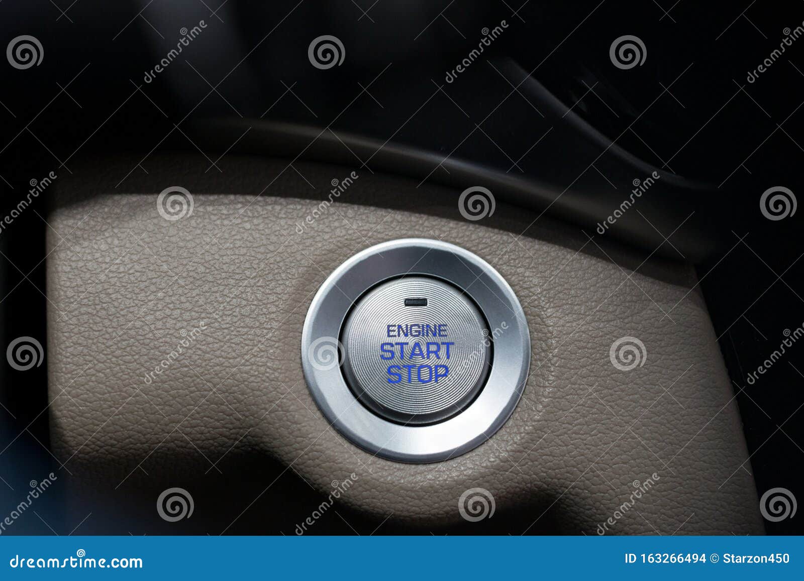 Car Engine Start and Stop Button. Modern Transportation Stock Photo ...