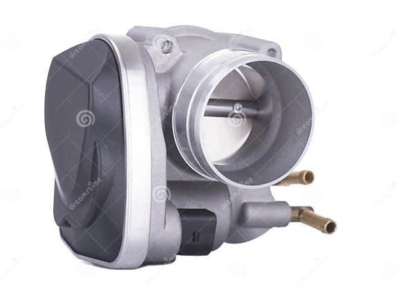 Car Engine Throttle Isolated on White Stock Photo - Image of path ...