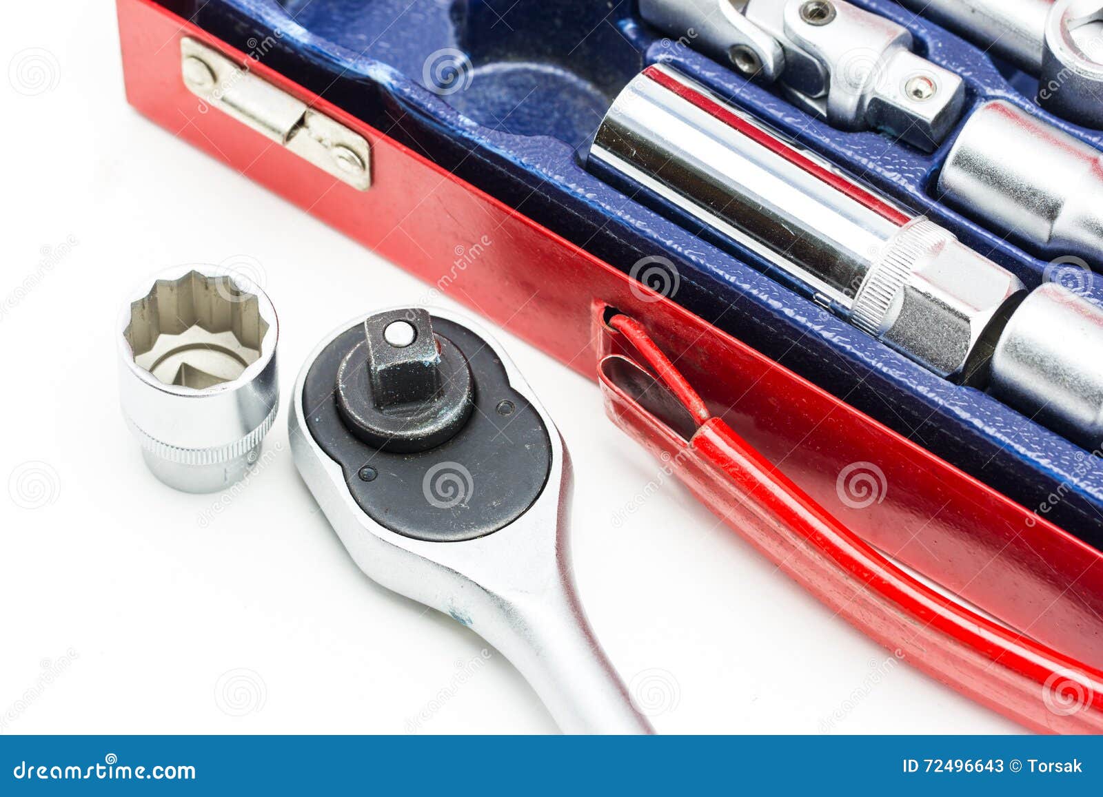 Car engine with tools stock image. Image of repair, metallic - 72496643