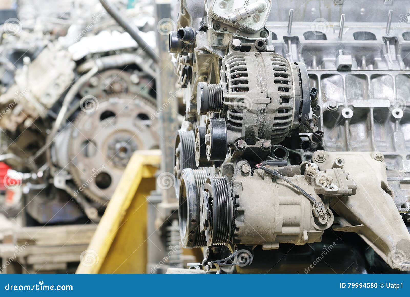 Car engine under repair stock photo. Image of diagnostic - 79994580
