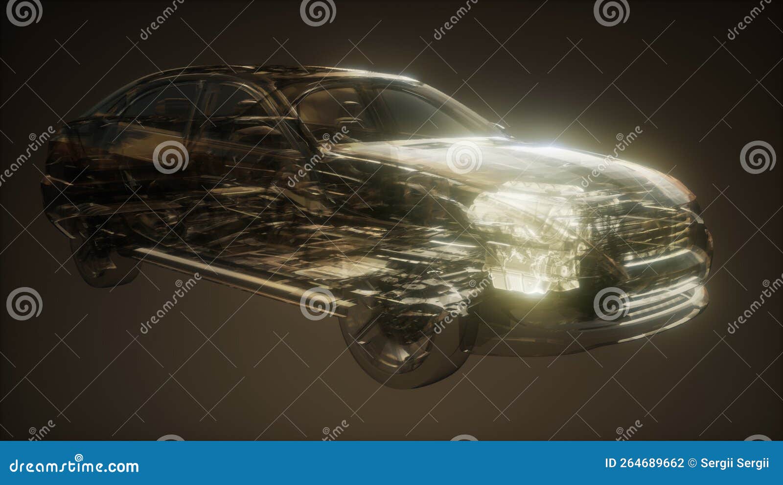 Transparent Car Concept Visible Engine Stock Photos - Free & Royalty ...