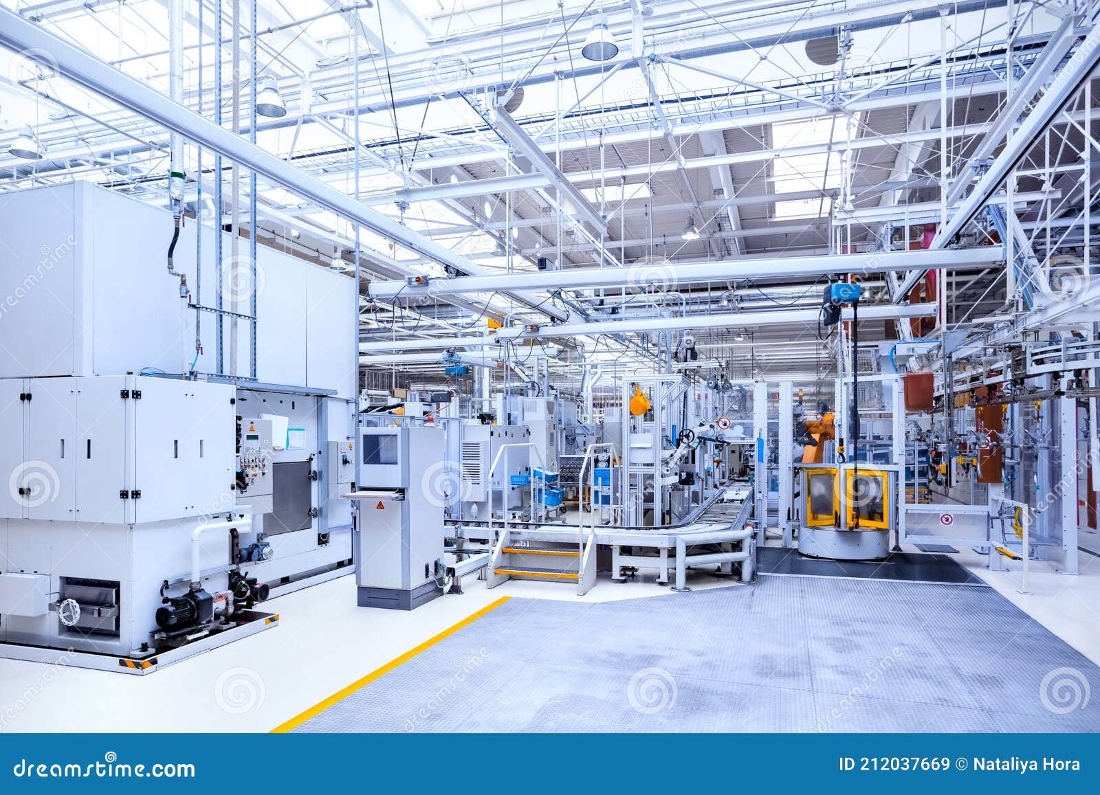 Car Engines at Conveyor Line Stock Image - Image of automotive, steel ...