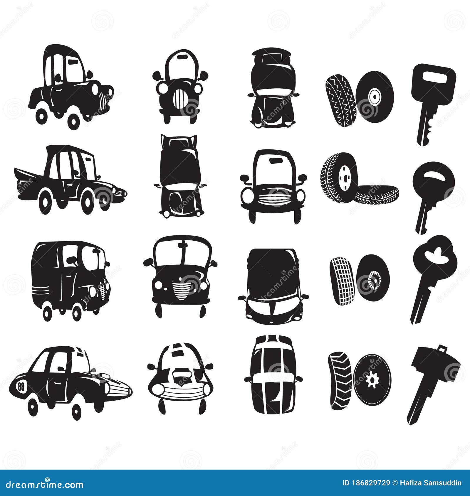 Car-01-01.eps stock vector. Illustration of automobile - 186829729