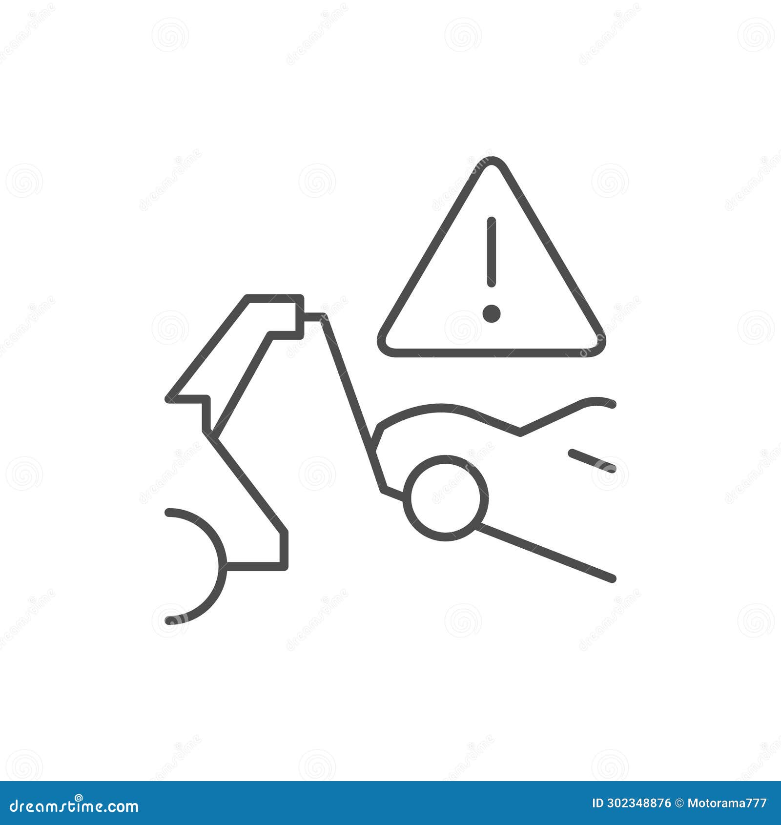 Car Evacuation Line Outline Icon Stock Vector - Illustration of crash ...