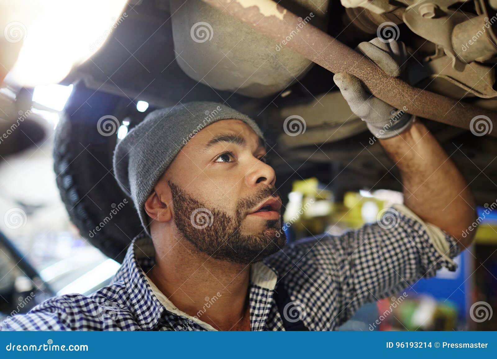 Car examining stock photo. Image of selfemployed, master - 96193214