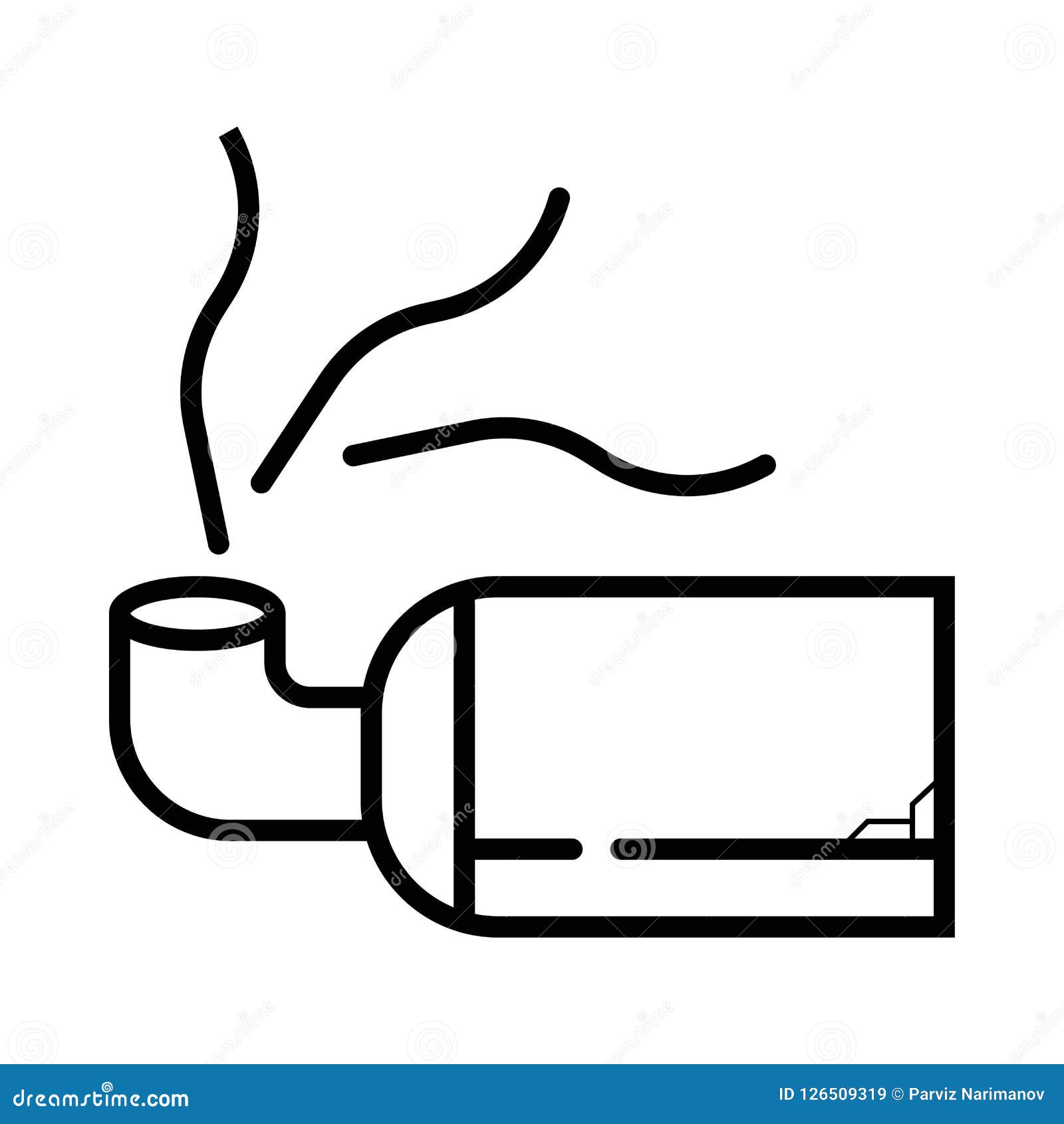 Car exhaust pipe icon stock illustration. Illustration of steel - 126509319