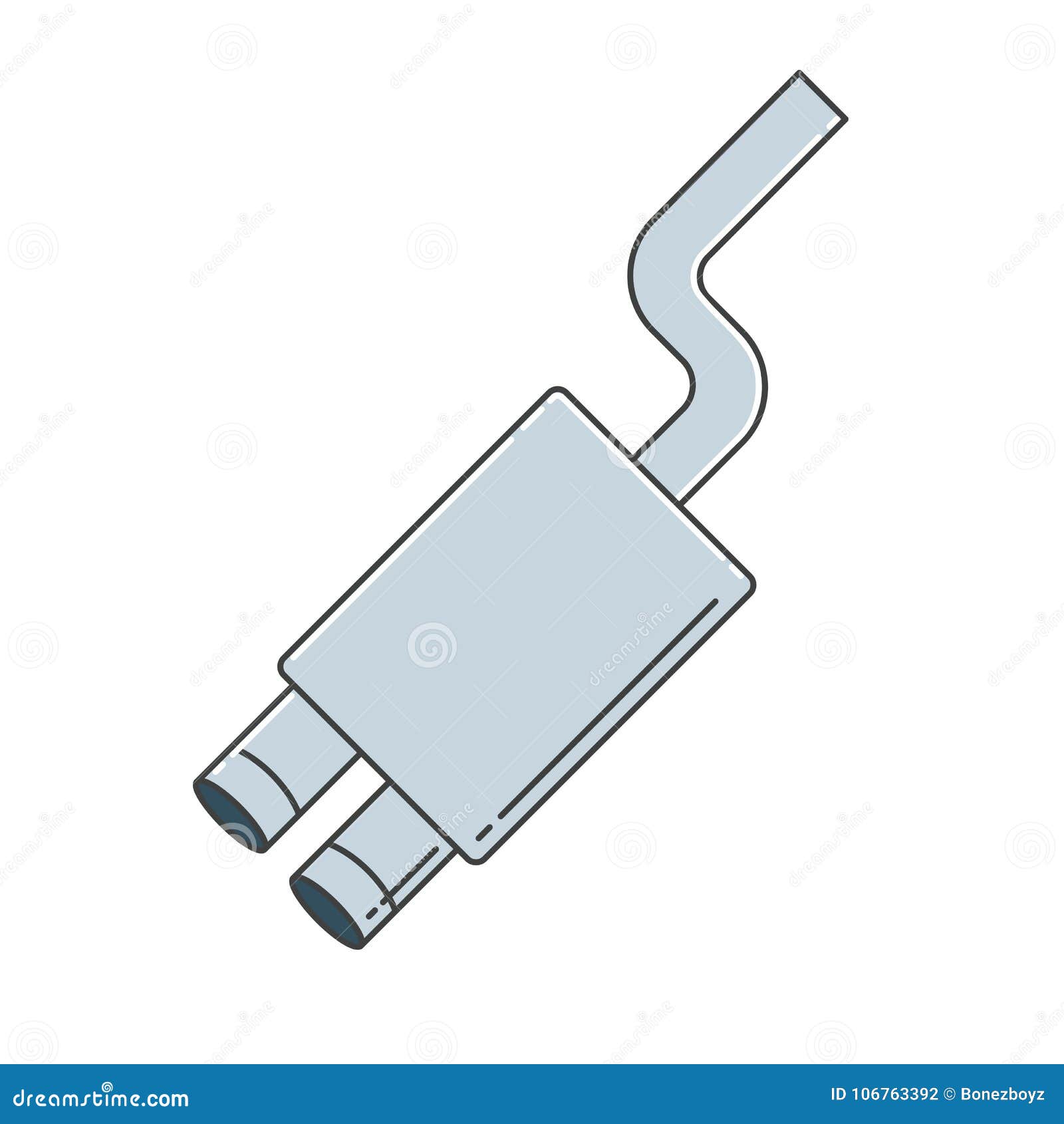 Car Exhaust stock vector. Illustration of object, race - 106763392
