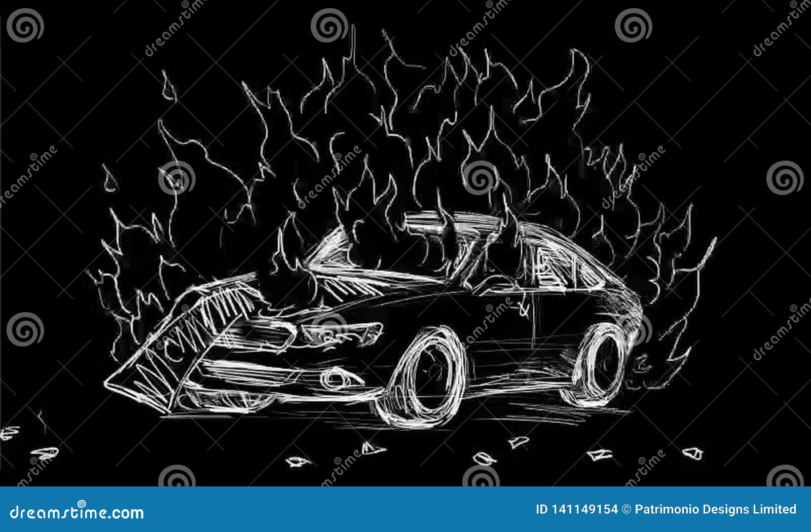 Car Exploding Big Explosion Drawing 2D Animation Stock Footage - Video ...