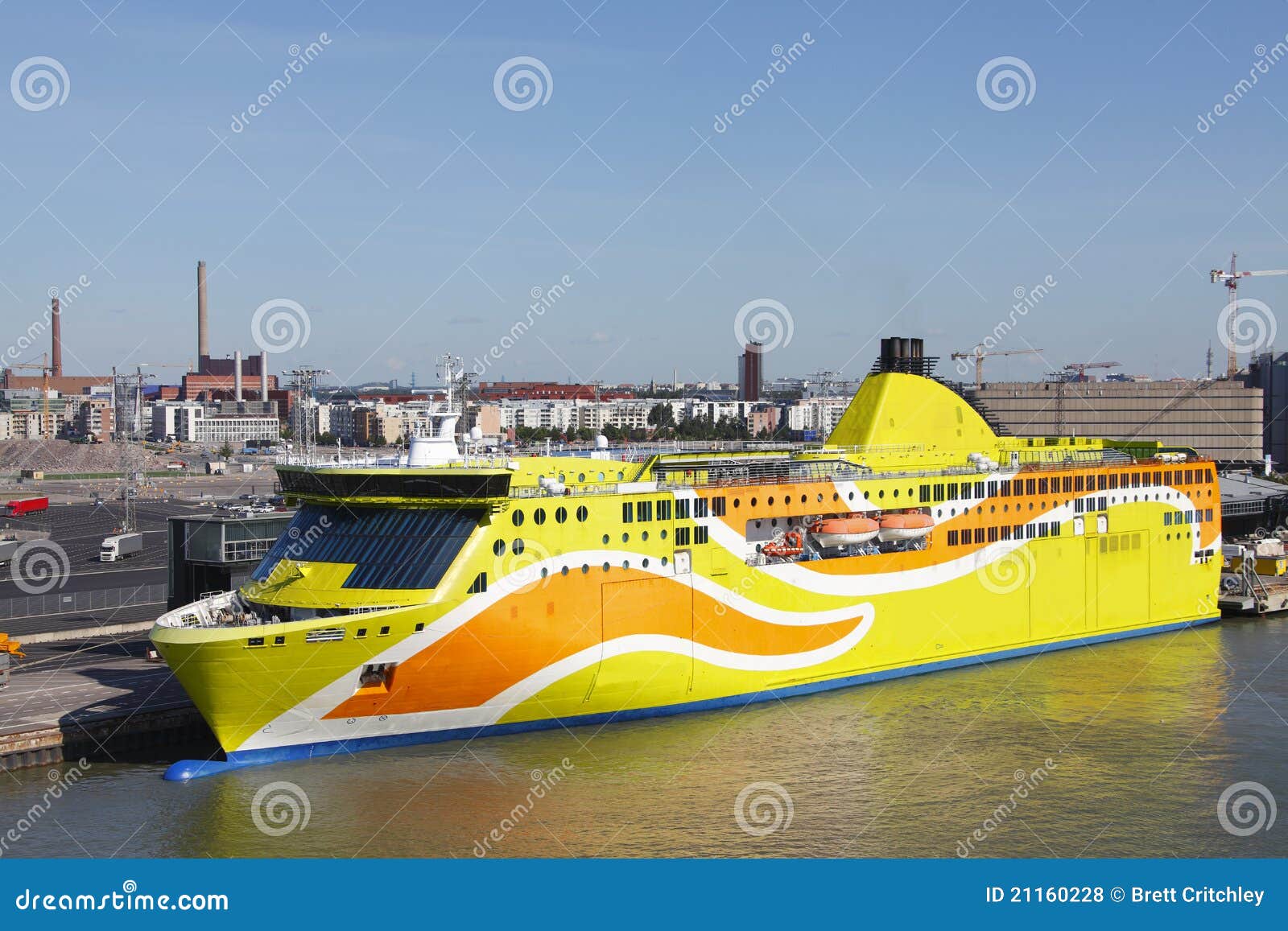Car ferry stock photo. Image of boat, freight, colorful - 21160228