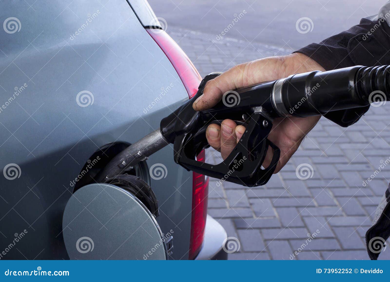 Car fill with gasoline stock photo. Image of diesel, hand - 73952252