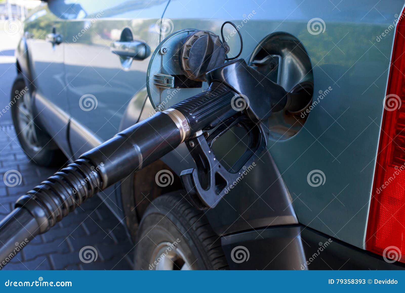 Car fill with gasoline stock image. Image of colored - 79358393