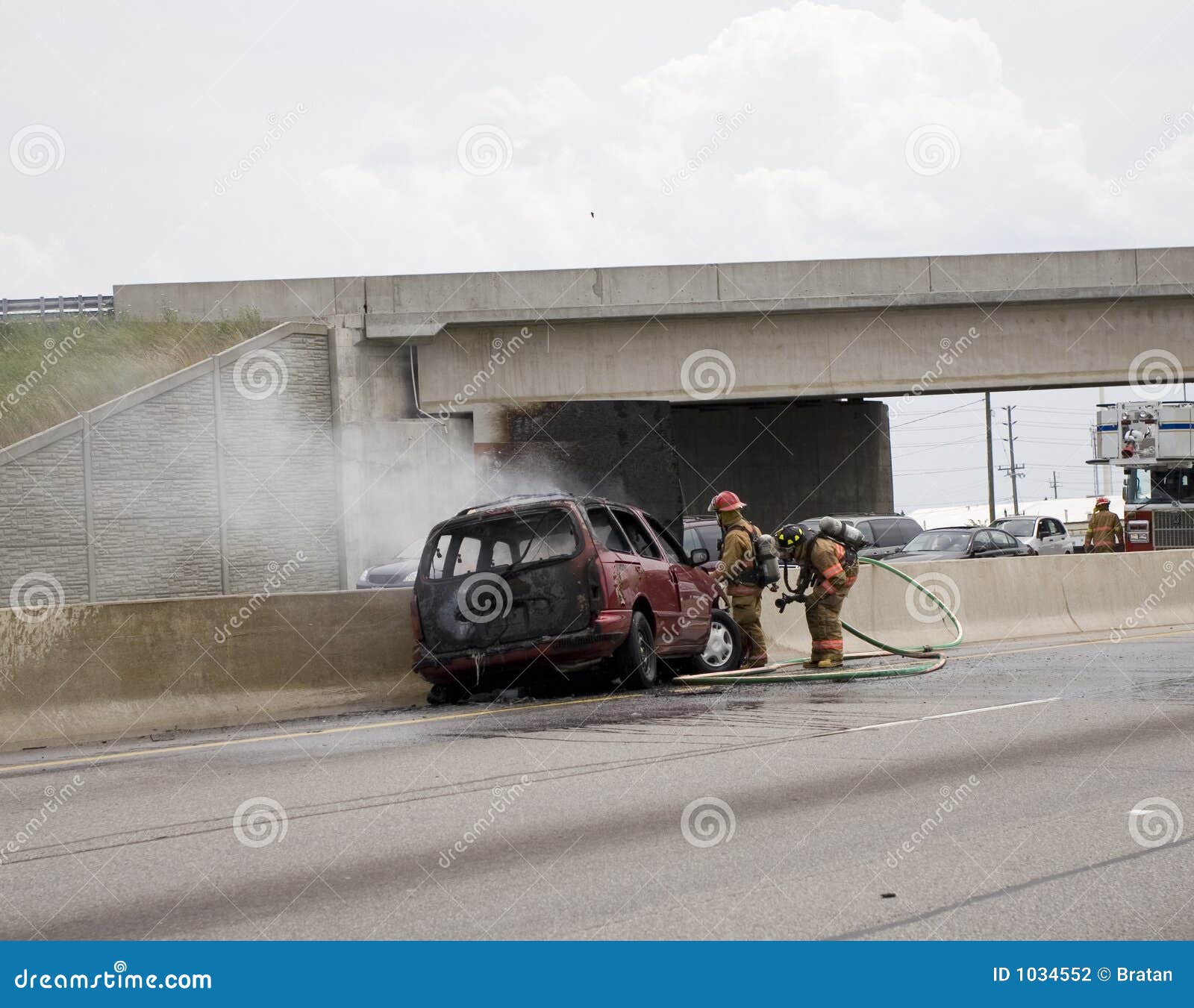 Car fire stock photo. Image of looking, firefighter, destroyed - 1034552