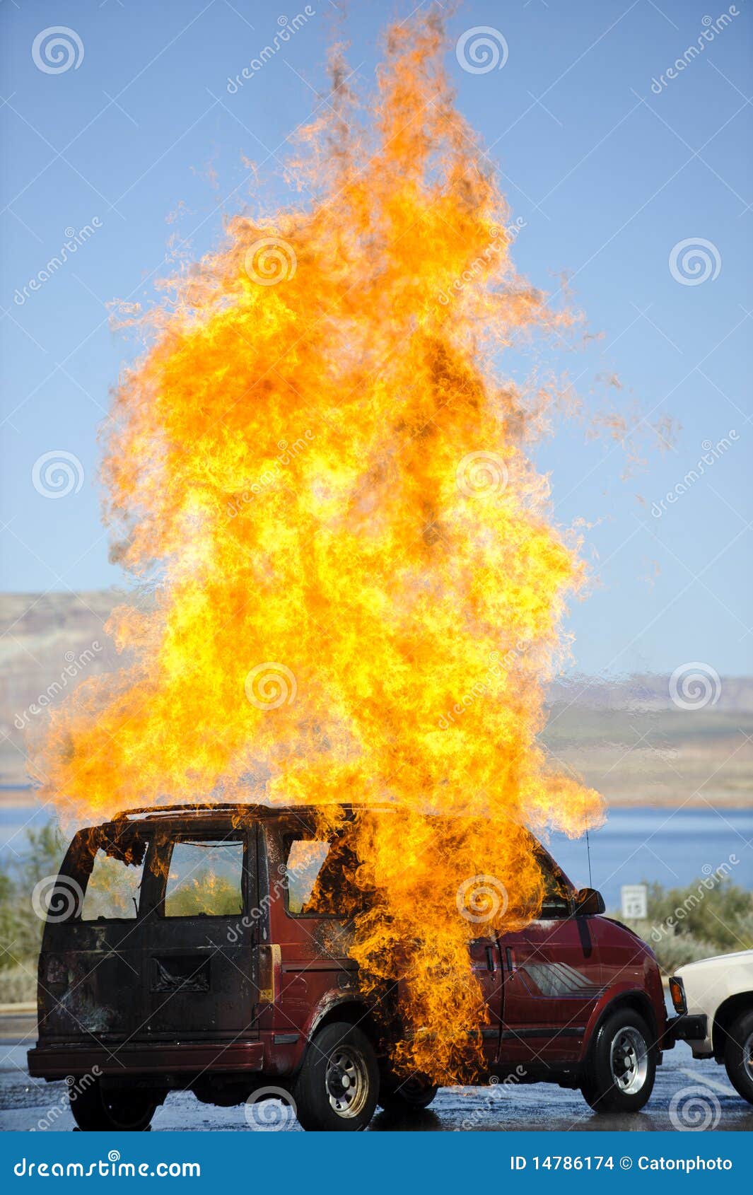 Car fire stock photo. Image of fright, cars, intense - 14786174