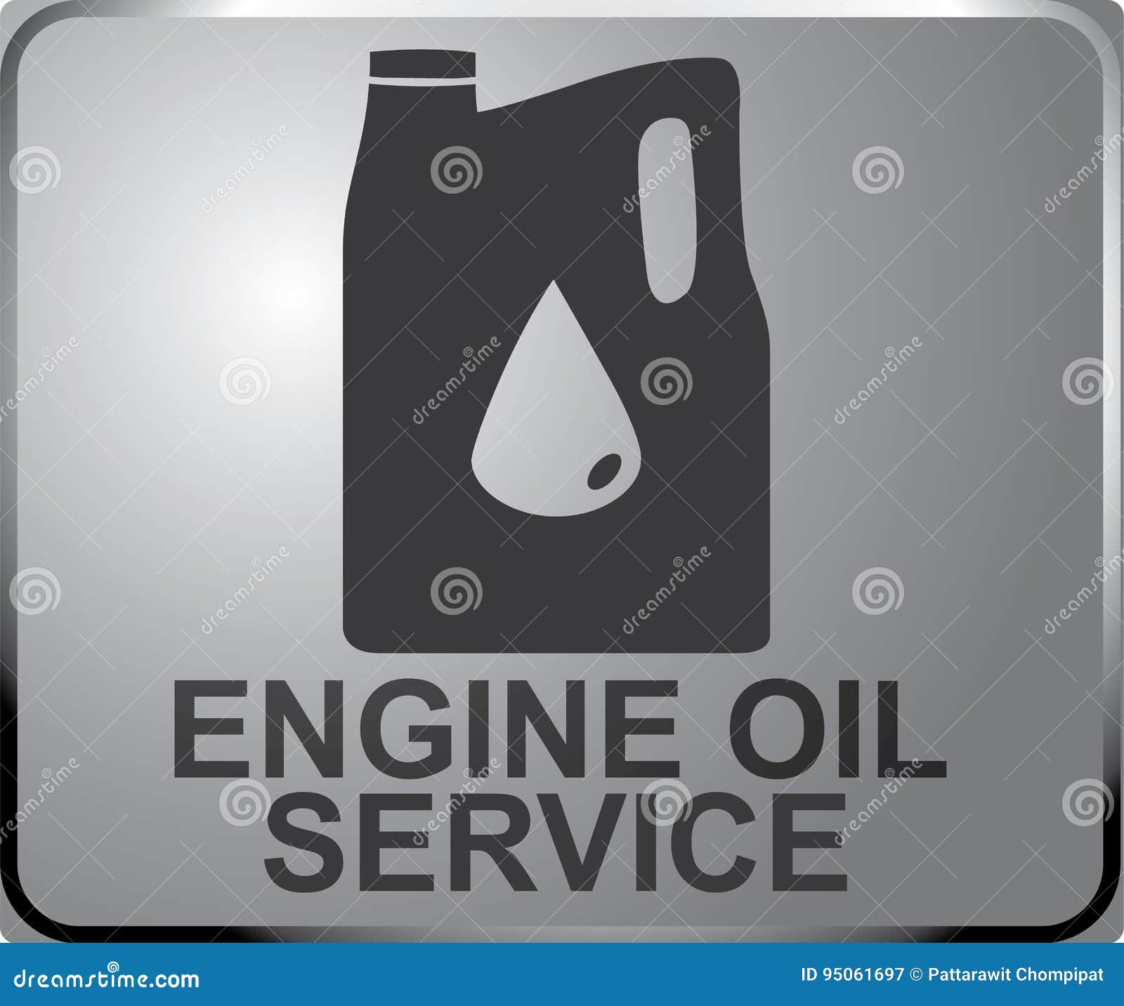 Car Fix Sign ENGINE OIL Service Stock Vector - Illustration of service ...