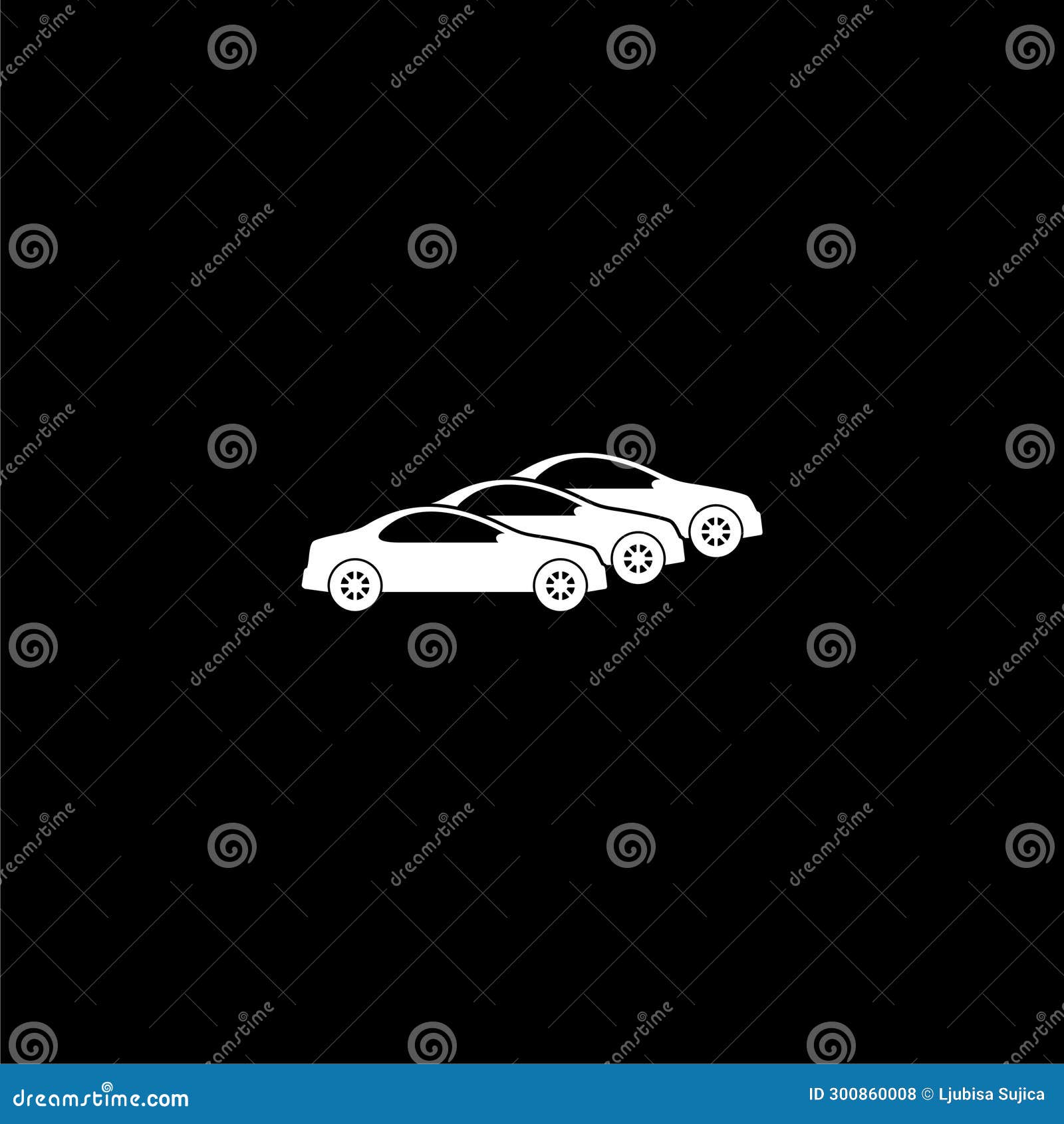 Car Fleet Icon Cartoon Vector | CartoonDealer.com #125528961