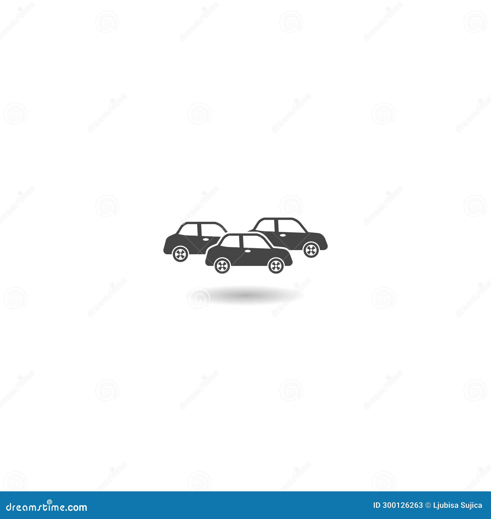 Car Fleet Icon Logo Icon with Shadow Stock Vector - Illustration of ...