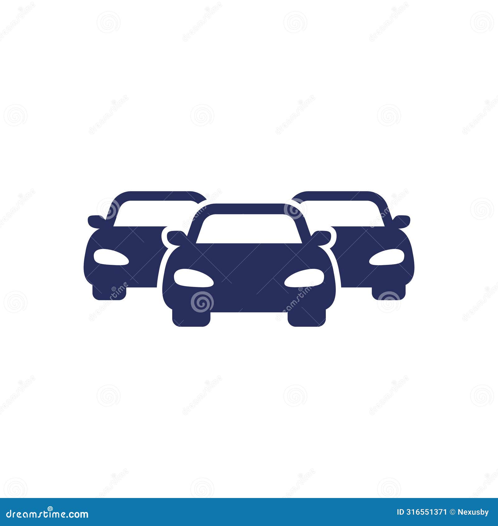 Car fleet icon on white stock vector. Illustration of sign - 316551371