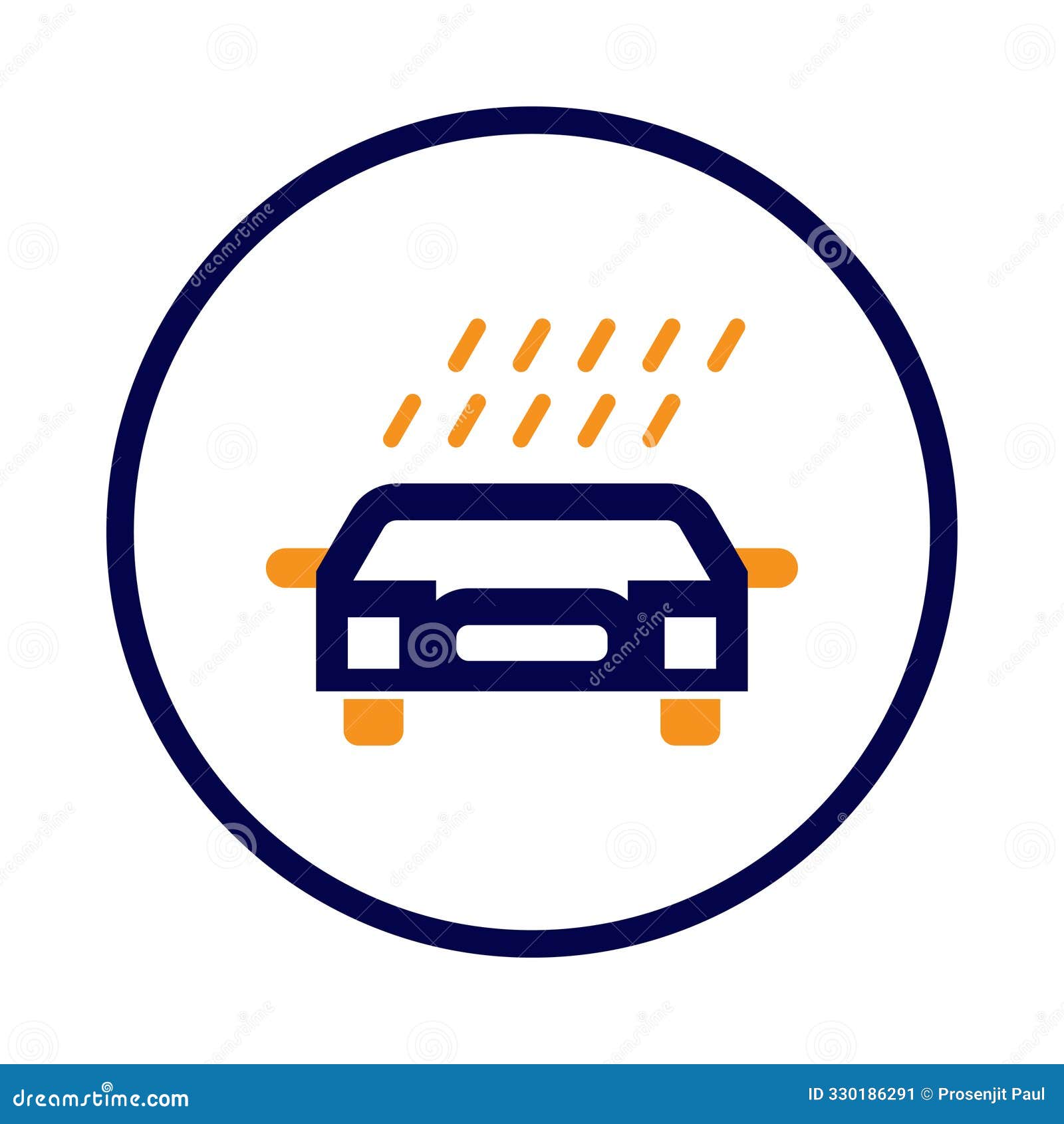 Car, Flood, Disaster, Icon, Cloud, Rain, Car Flood Disaster Icon Stock ...