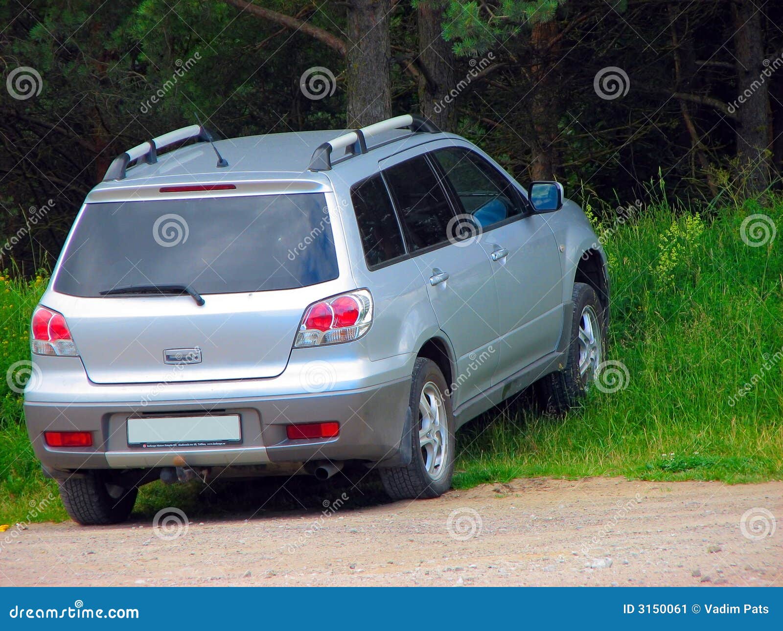 Car in the forest stock image. Image of sport, rural, land - 3150061