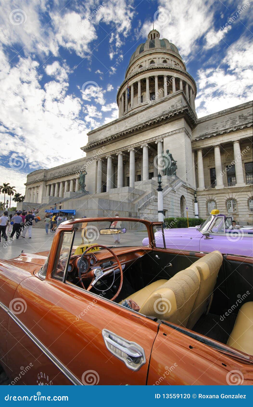 Car in Front of Capitol in Havana. Editorial Image - Image of national ...