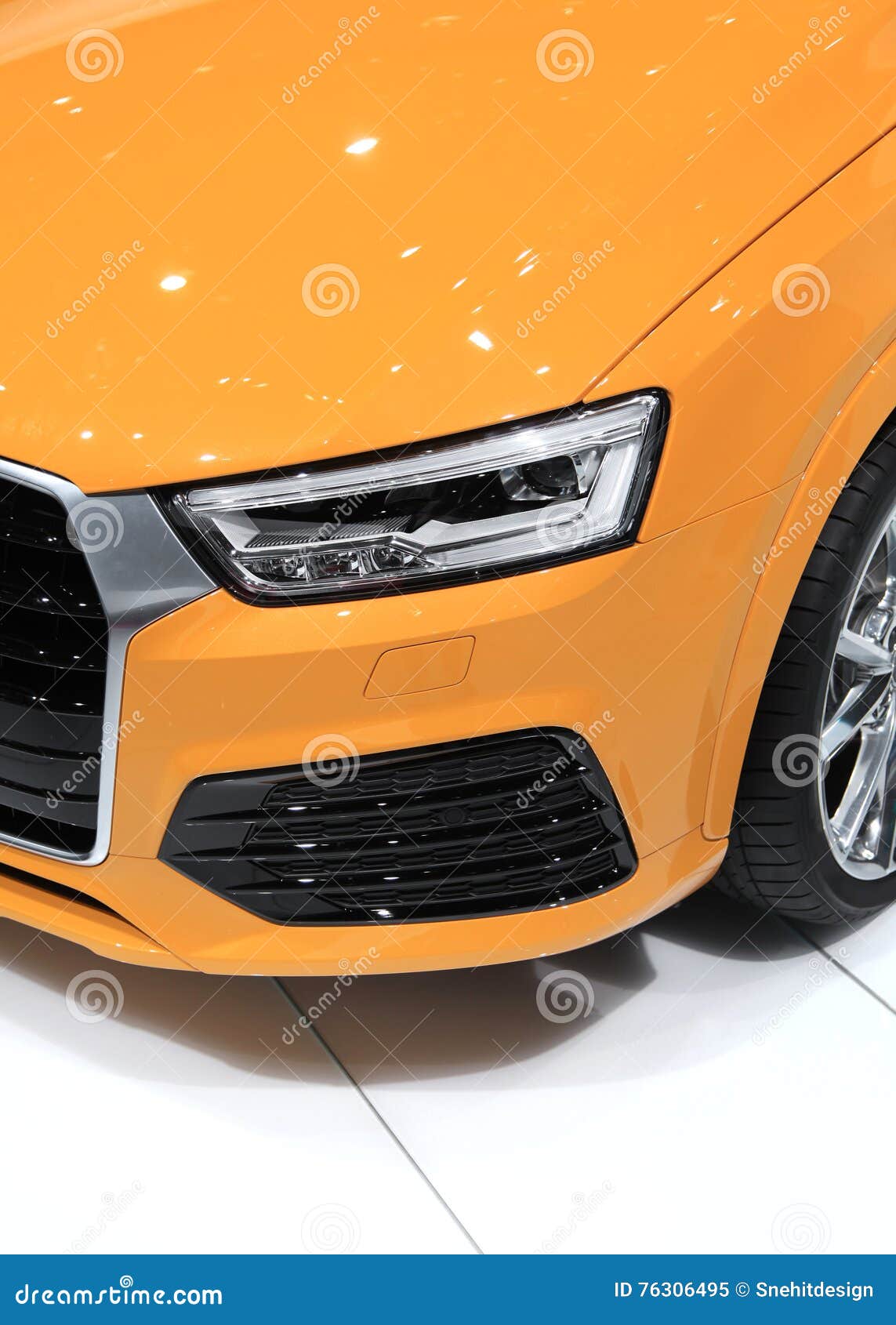 Car front end stock image. Image of pointed, fender, head - 76306495