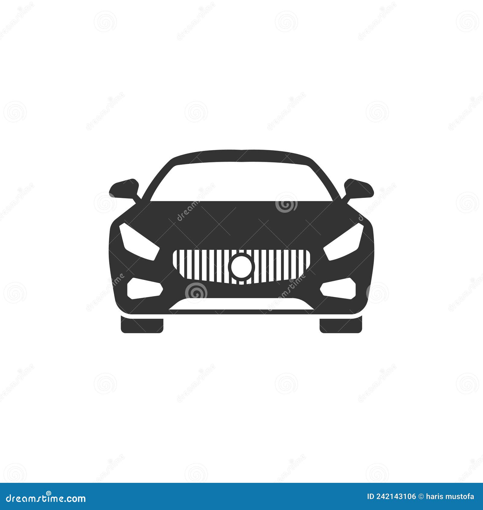 Car Front Icon Design Template Vector Isolated Illustration Stock ...