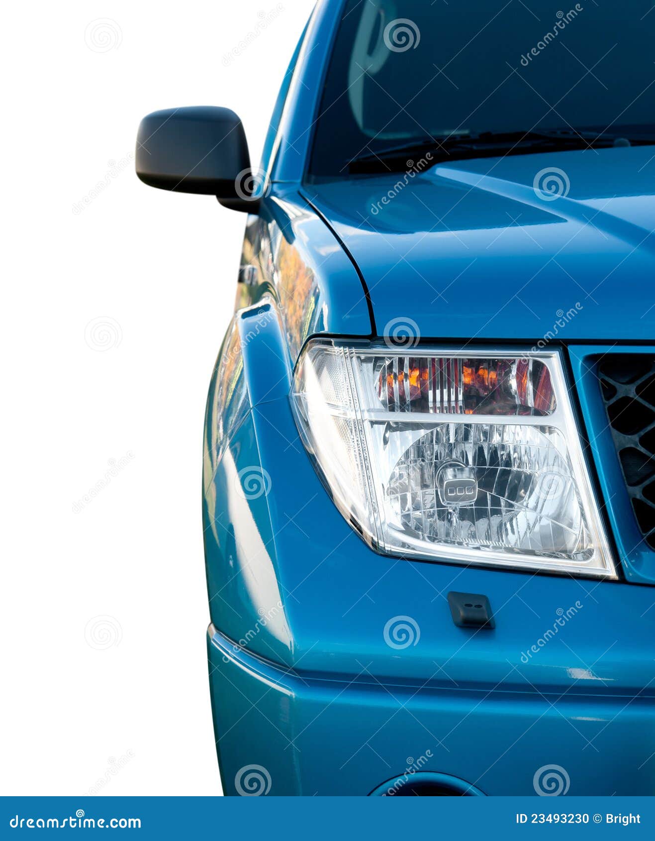 Car Front Light stock photo. Image of bulb, xenon, blue - 23493230