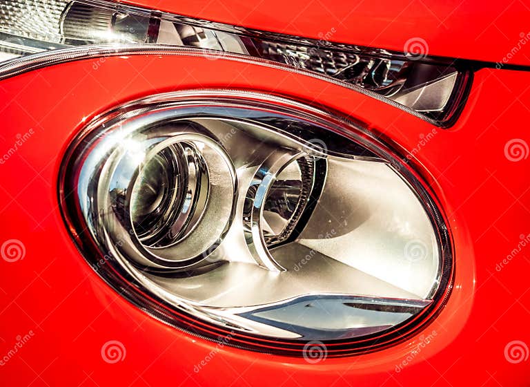 Car front light stock photo. Image of race, classic, lamp - 77302042