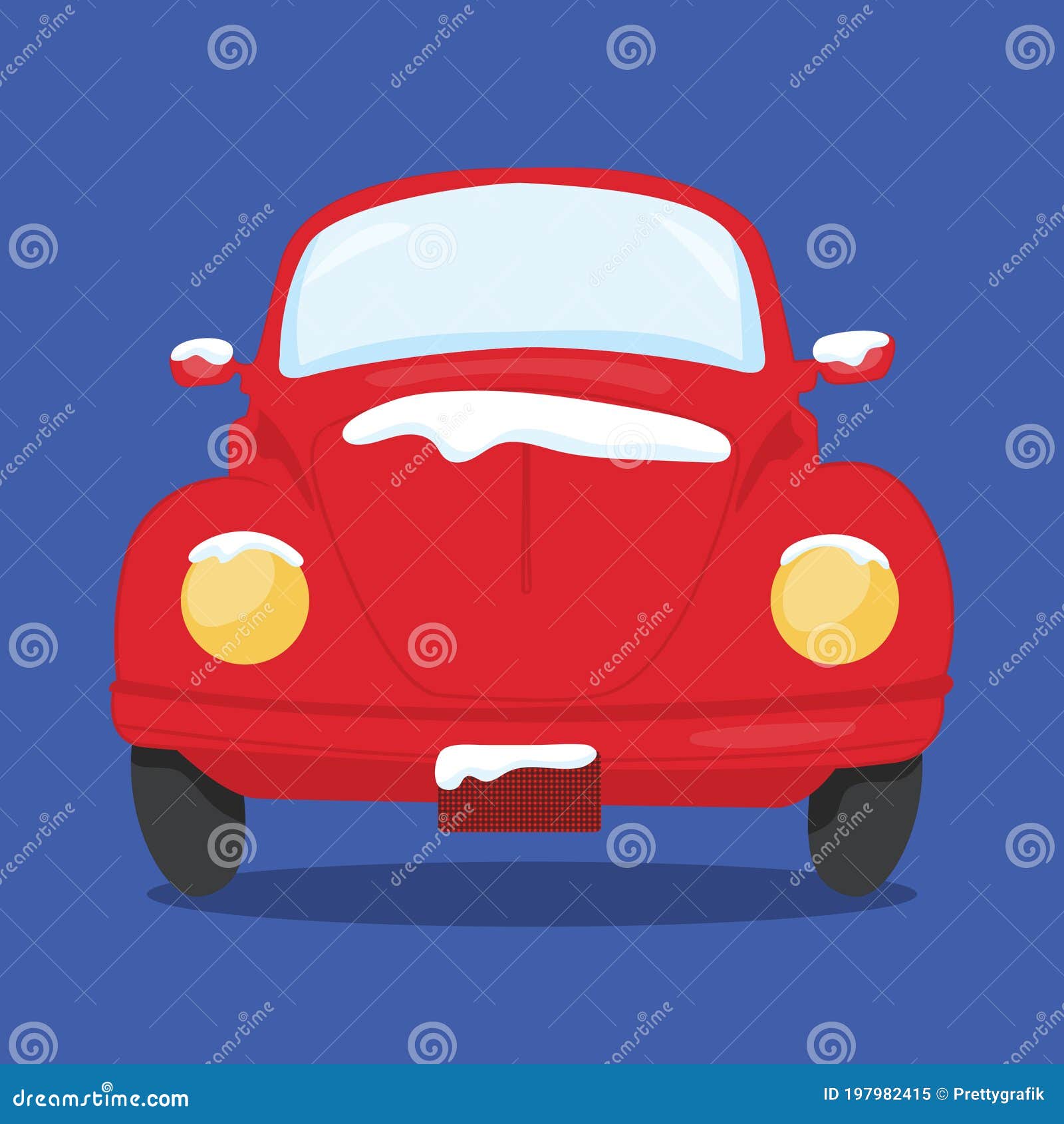CAR FRONT PLAIN 03 stock vector. Illustration of vectors - 197982415