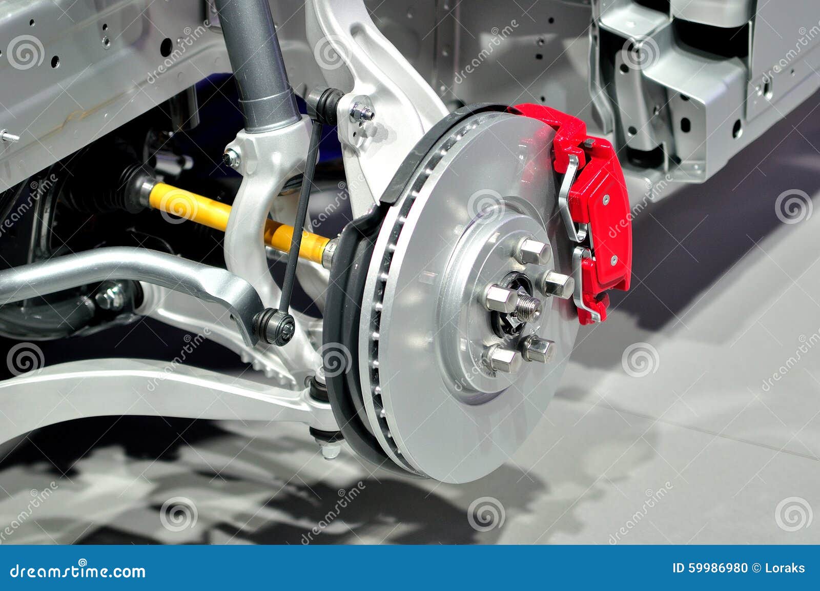 Car front suspension. stock photo. Image of equipment - 59986980