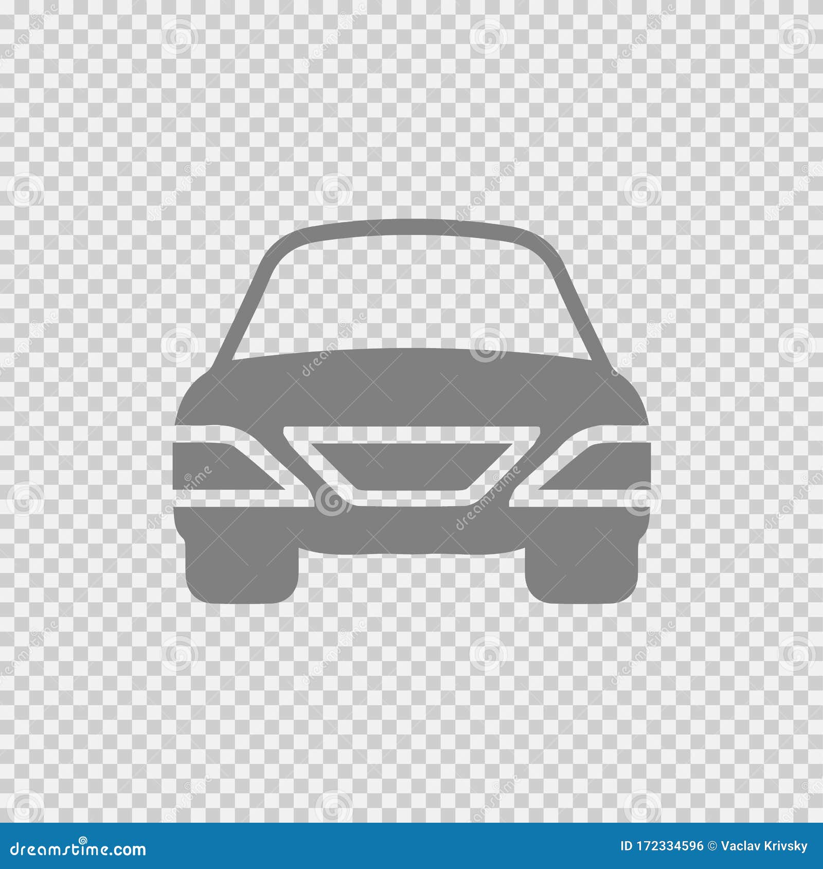 Car Front Vector Icon Eps 10. Stock Vector - Illustration of front ...