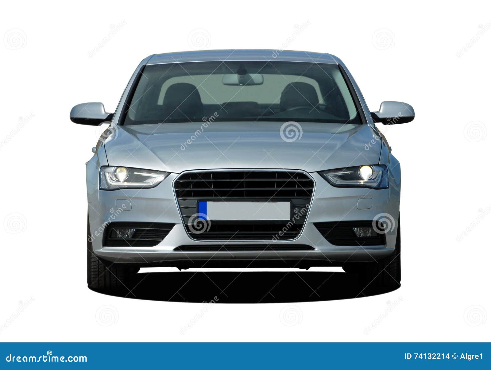 Car front view stock photo. Image of metallic, family - 74132214
