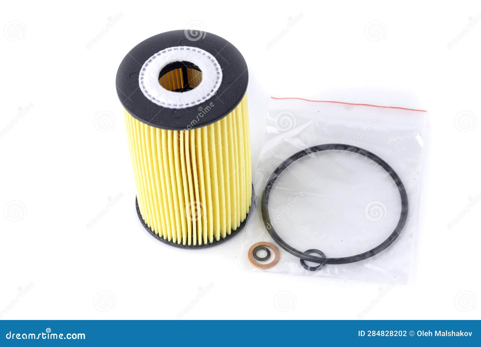 Car fuel filter on white stock photo. Image of service - 284828202