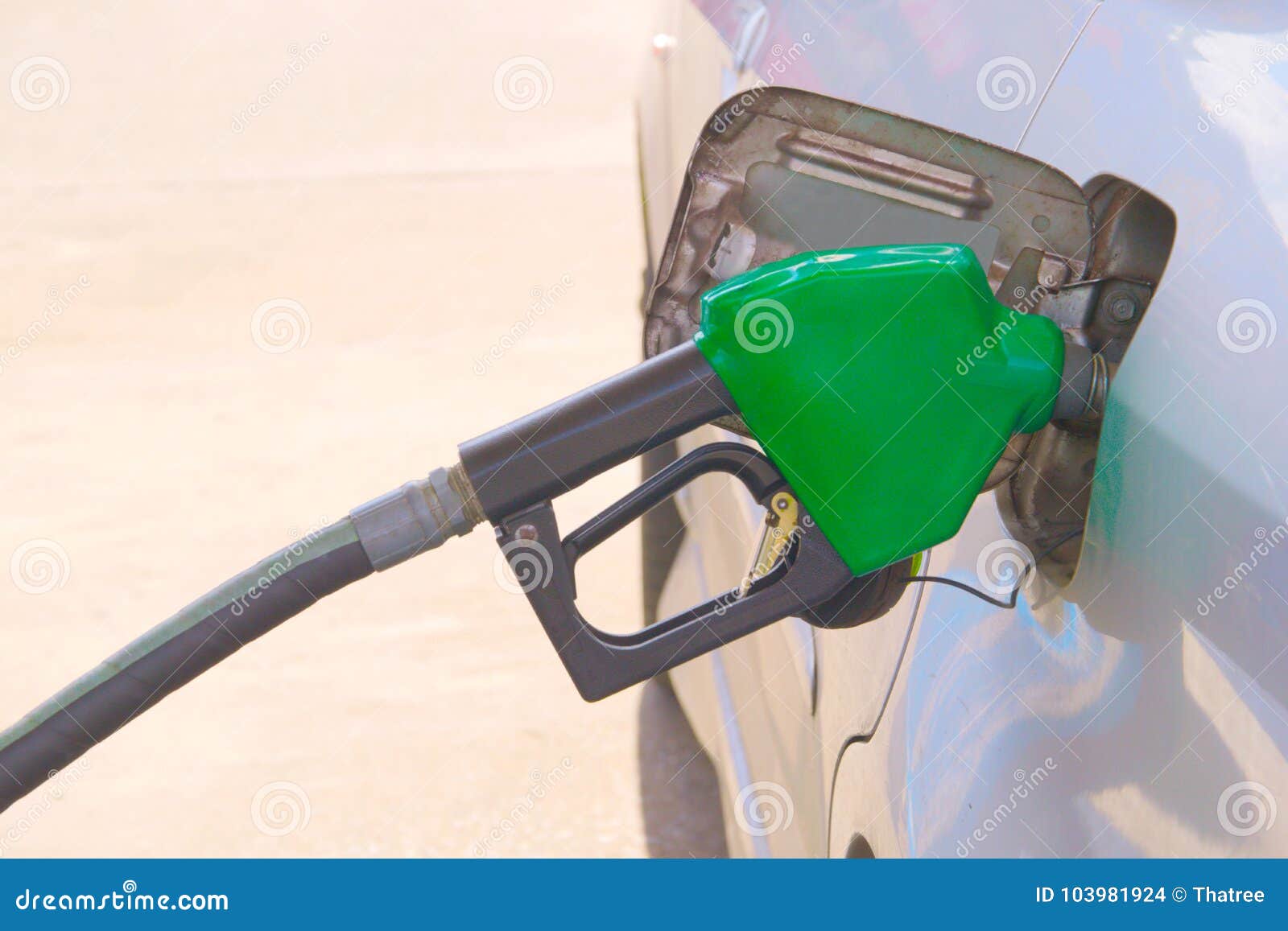 Car Fuel Up at Gas Station. Stock Photo - Image of petrol, station ...
