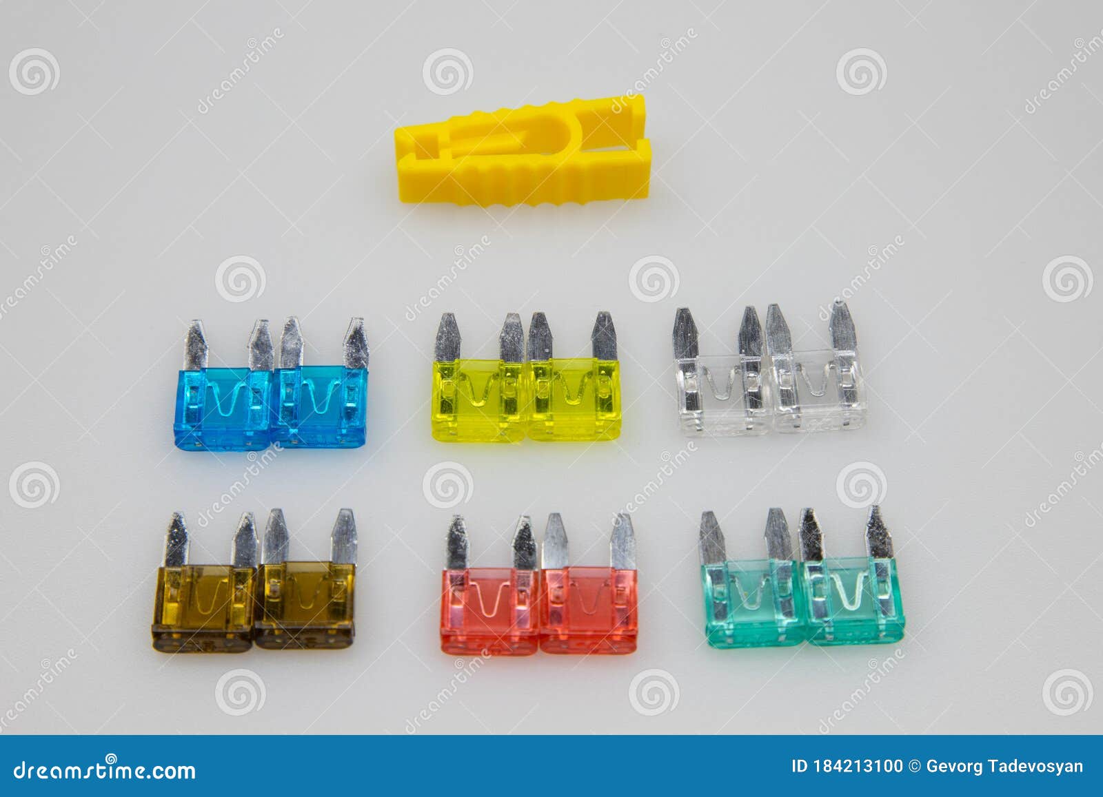 Car Fuse of Different Amperes and Colors. Stock Photo - Image of device ...