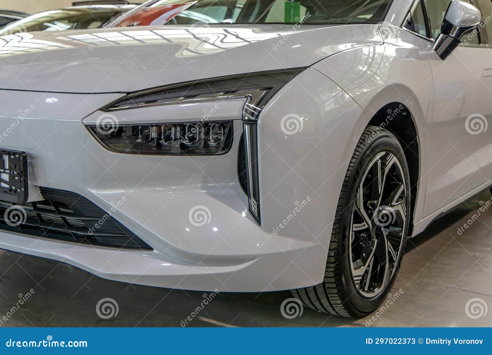 The Car of the Future is a Modern Technological Car with an Electric ...