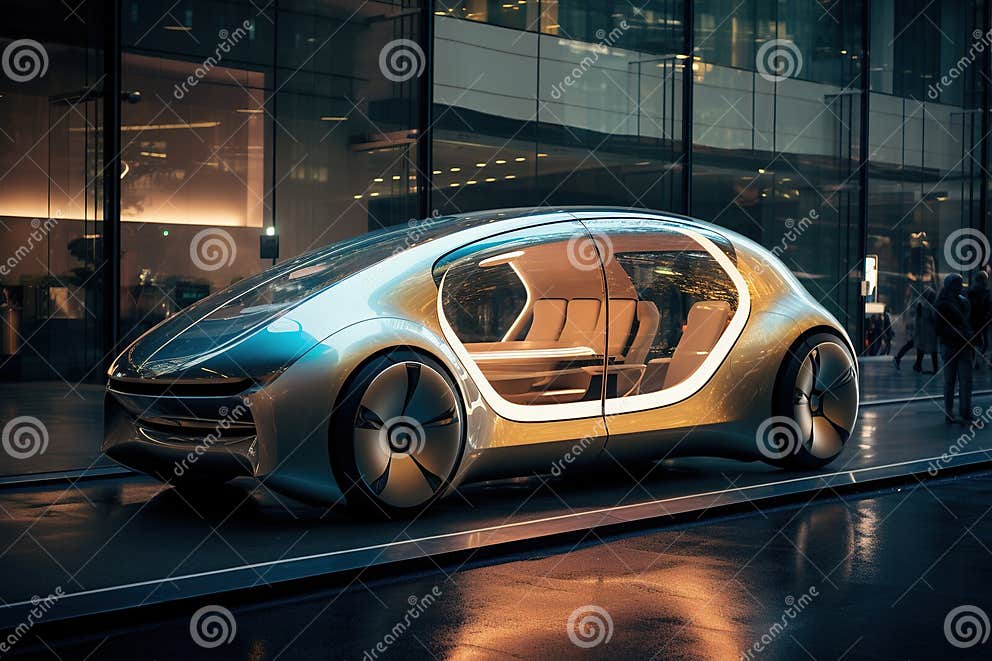 Car Future Smart Technology, Modernized Design Futuristic Vehicle and ...