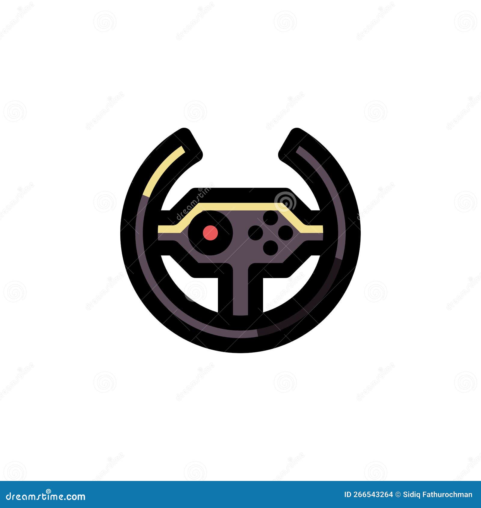 Car Game Controller Icon stock vector. Illustration of internet - 266543264