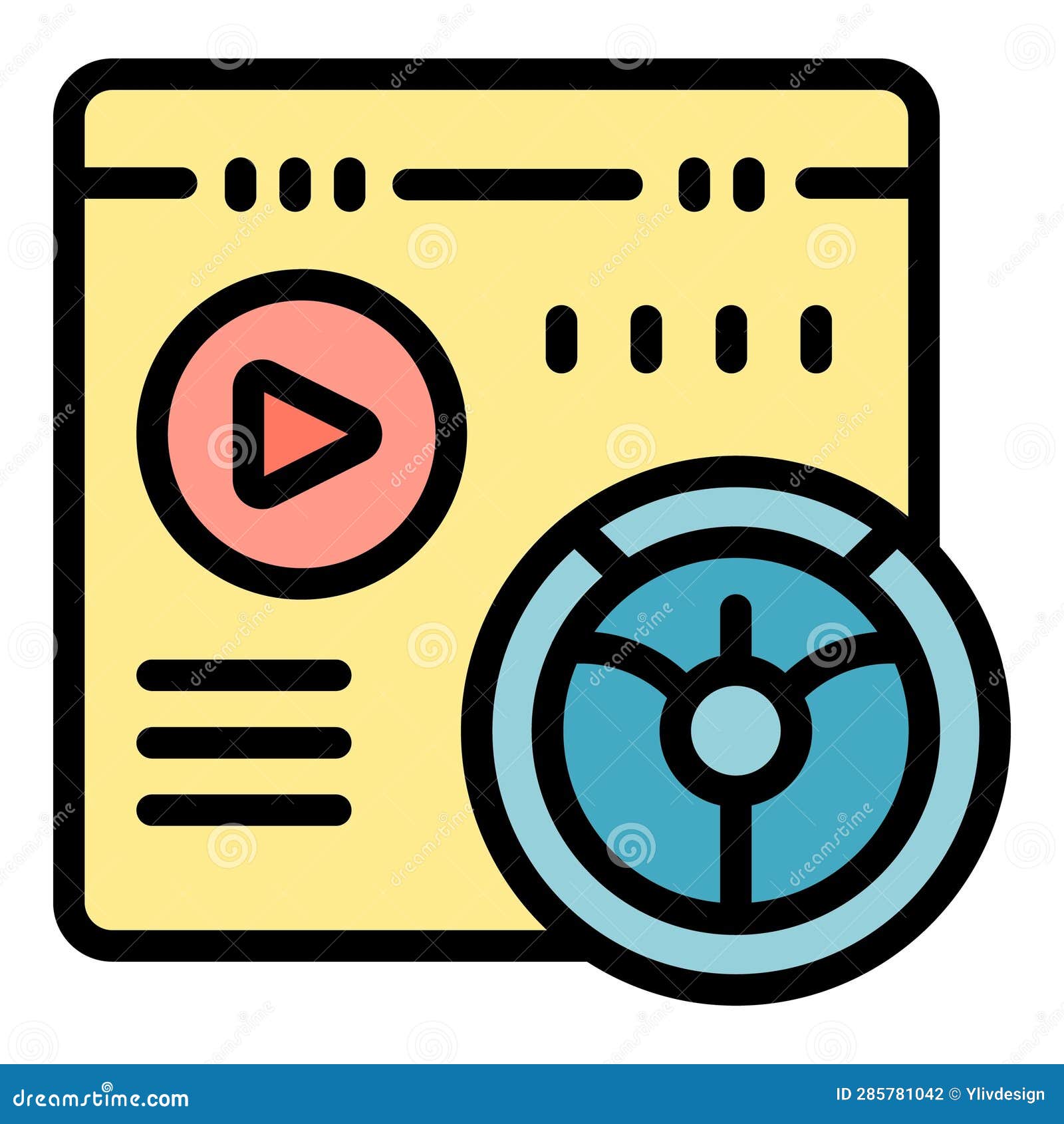 Gameplay Icon On White Background. Simple Element Illustration From ...