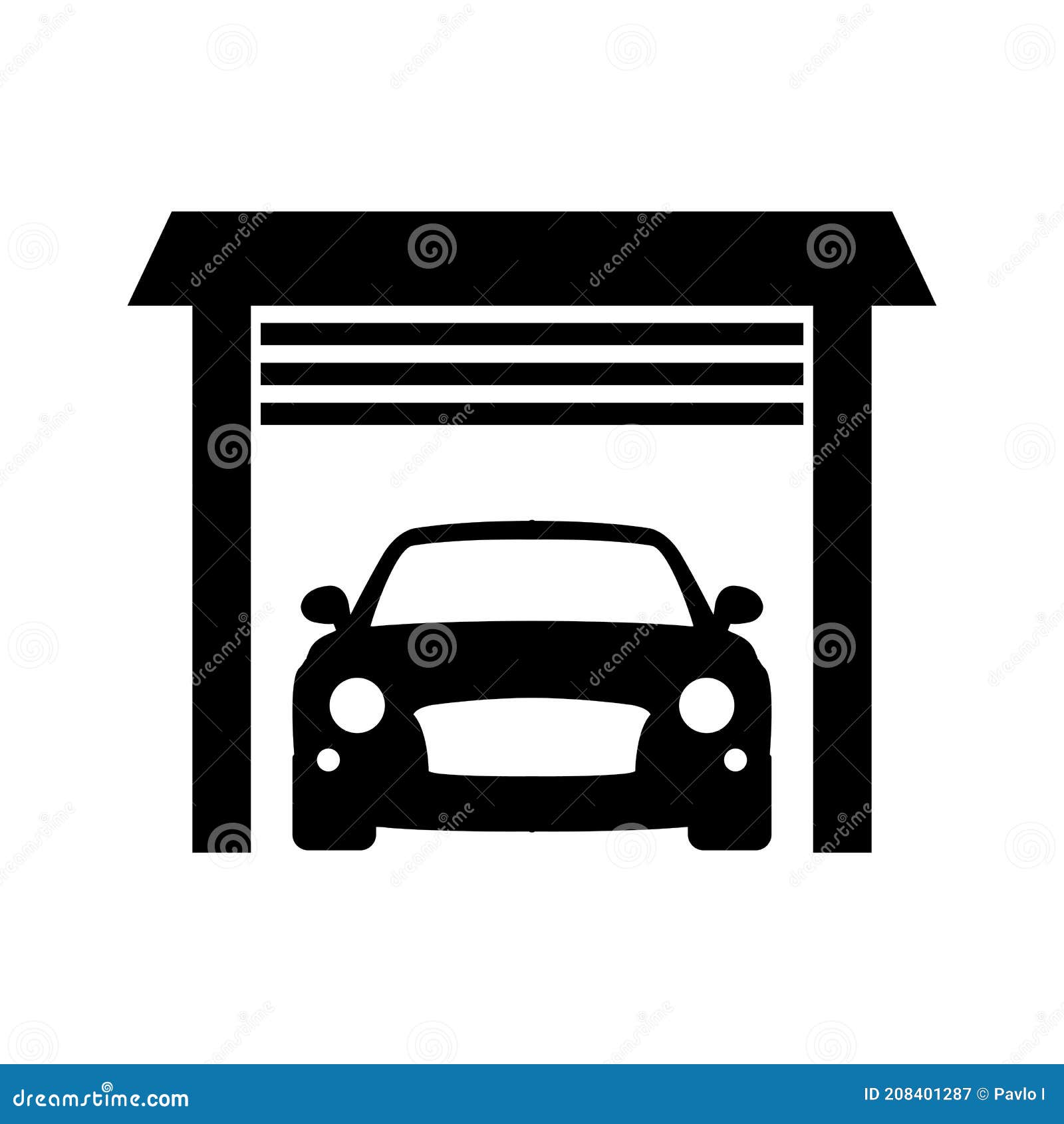 Car Garage Icon, Auto Garage - Vector Stock Vector - Illustration of ...