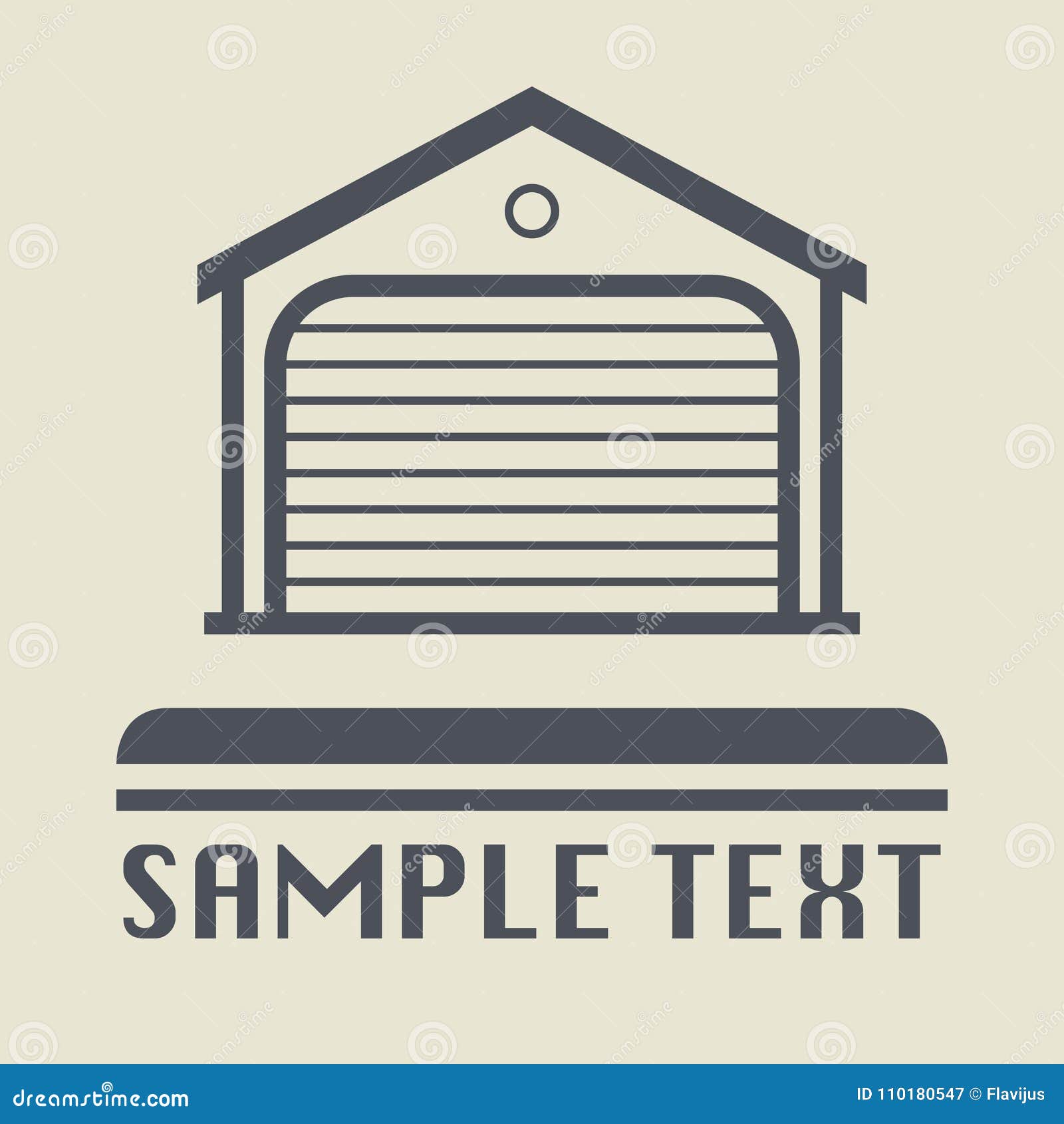 Car Garage icon or sign stock vector. Illustration of transport - 110180547