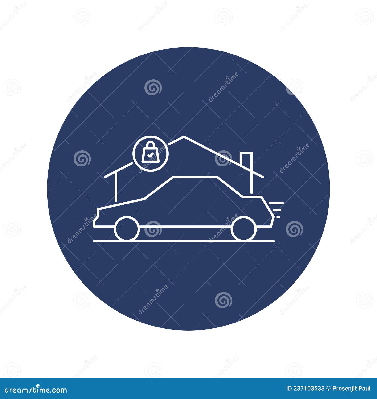 Car Garage Security Lock Icon Stock Vector - Illustration of sign, lock ...