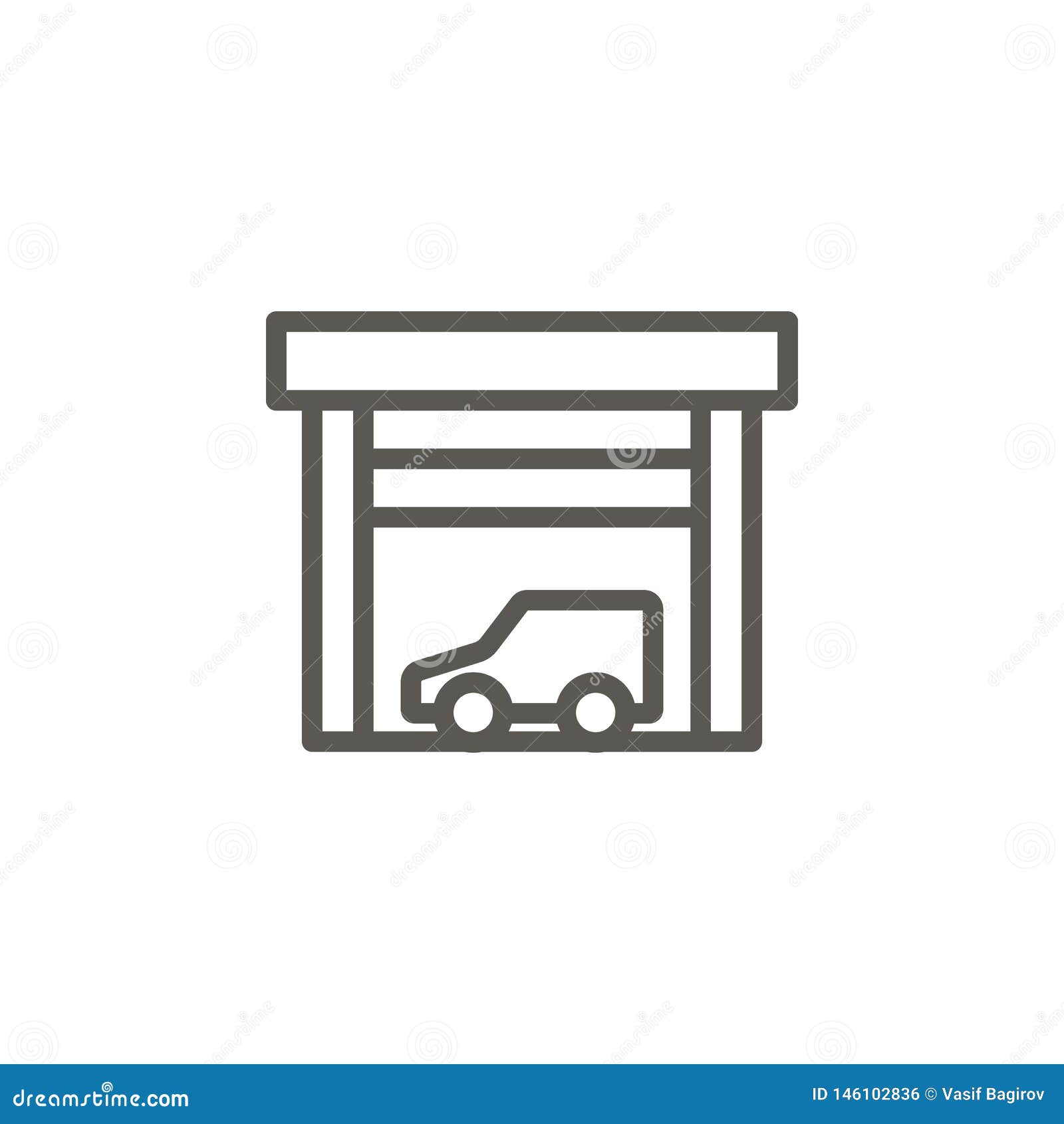 Car, Garage Vector Icon. Simple Element Illustration from UI Concept ...